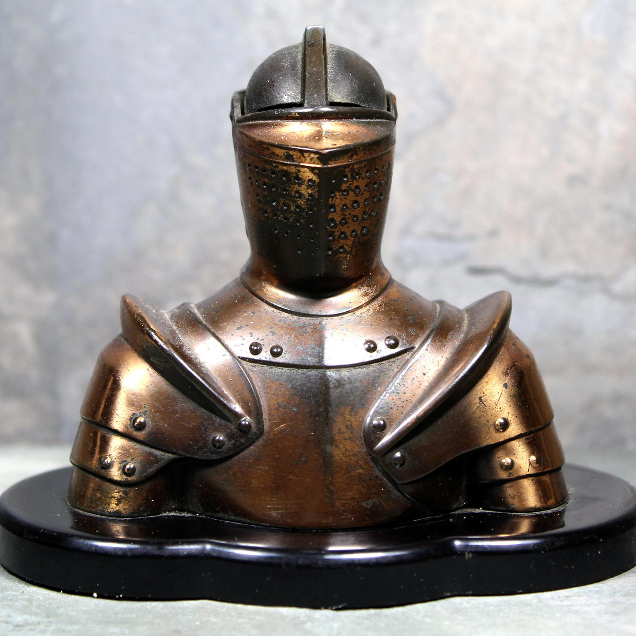 Negbaur Knight Cigarette Lighter - Copper-Plated Knight Bust | Bixley ...