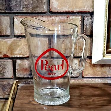 Vintage Beer Pitcher Pearl Beer | OrWa Designs | Toledo, WA