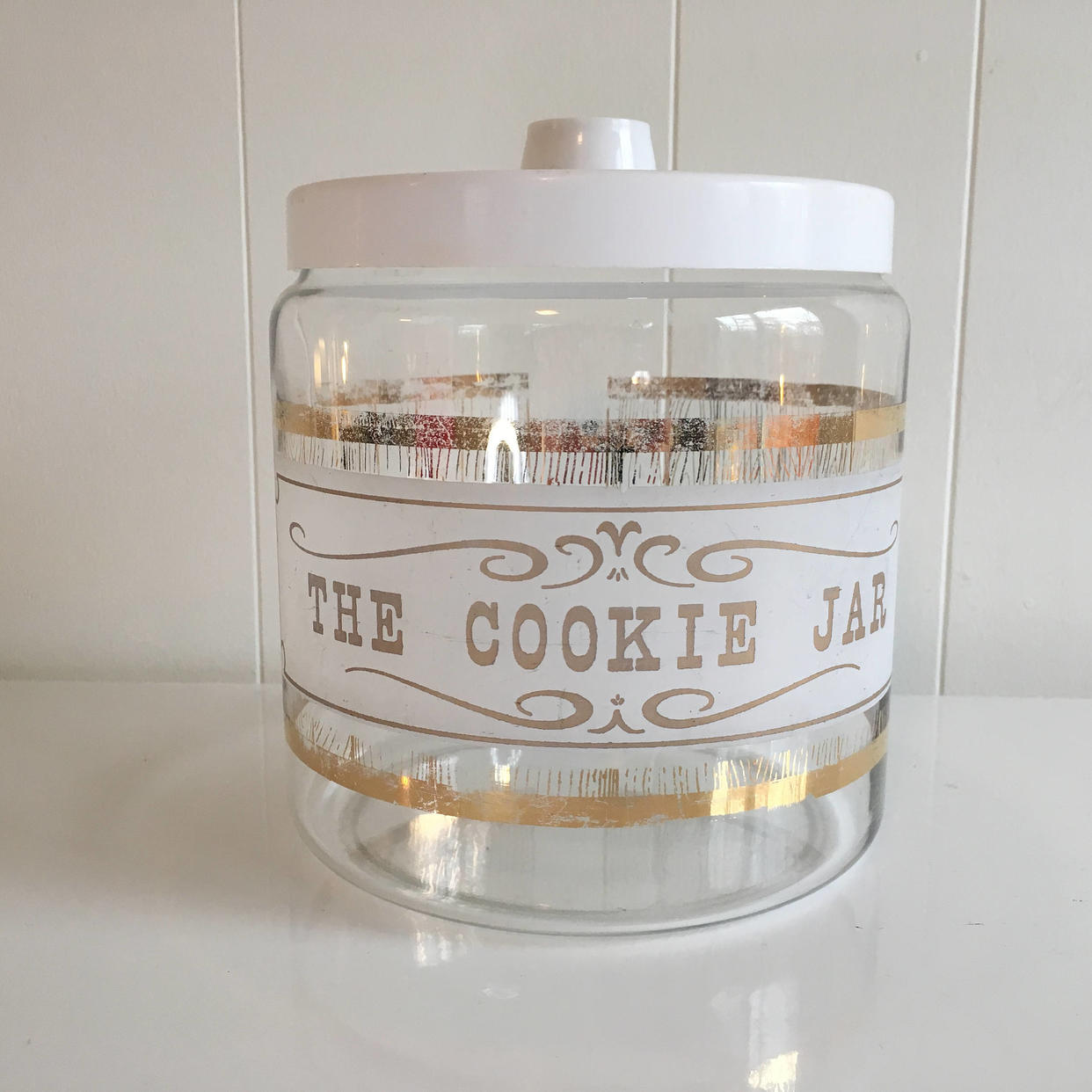 Vintage Pyrex Cookie Jar Glass Kitchen Canister With | Check Engine ...