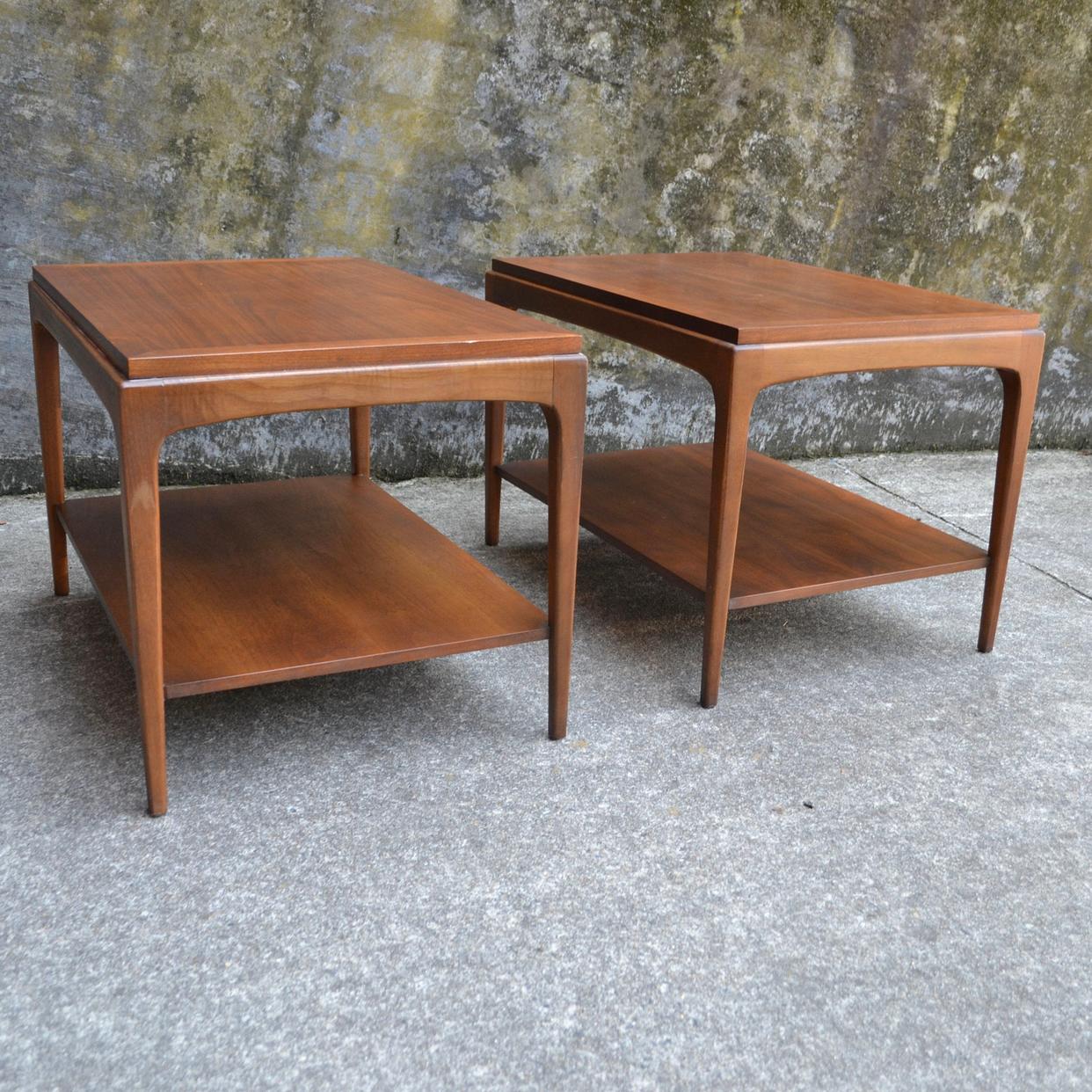 Mid Century pair of Lane Rhythm end tables 997 | Ross Design Company ...