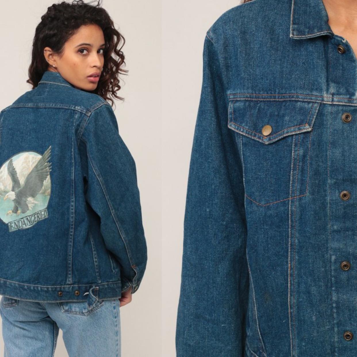 Eagle Denim Jacket 80s Jean Jacket ENDANGERED EAGLE | Shop Exile ...