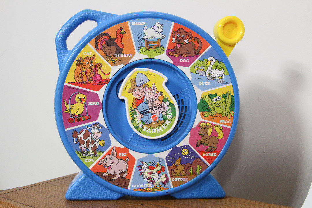 Vintage See 'N Say Animal Toy 1983 Mattel, See and Say | Vintage ...