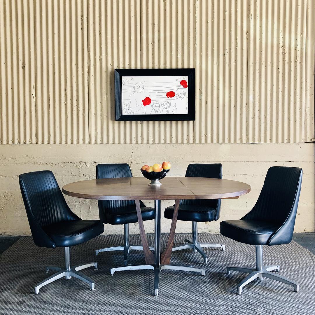 MCM Dinette Set w/ 4 Sculpta Chairs by Chromcraft | Bridge + Fog Studio ...