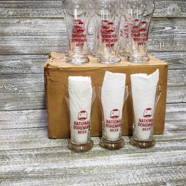 NOS 1940s Vintage Natty Boh Beer Glasses, Winking | A GoGo Vintage ...