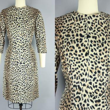 1960s LEOPARD PRINT Dress | Vintage 60s Corduroy Animal | Relic Vintage ...