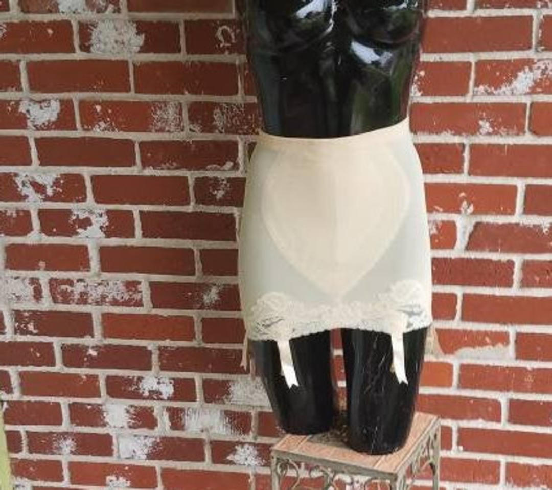 Vintage 60s/70s Lacy Open Bottom Girdle with 6 Garters RARE | Flashback ...
