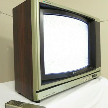 Vtg 1986 SONY TRINITRON 19" COLOR TV KV-1926R Rosewood | Urban Rummage ...