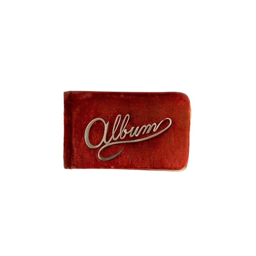 1800's Red Velvet Autograph Album | FunkyRelic | San Antonio, TX