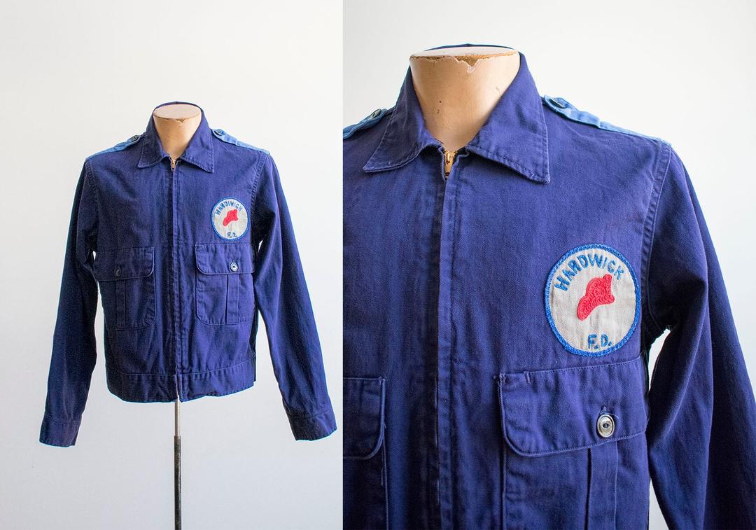 Vintage Fire Department Jacket / Vintage 1960s Jacket / 1960s Chain ...