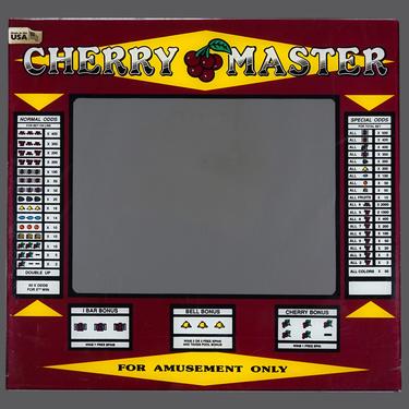 Cherry Master Slot Machine Bezel Plastic Game Front | Vintage ...