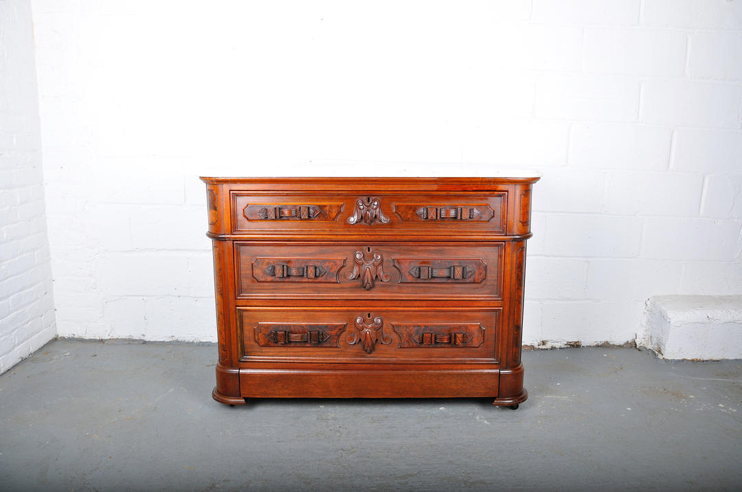 Antique Victorian Commode With Marble Top | StandOut Spaces | Astoria, NY