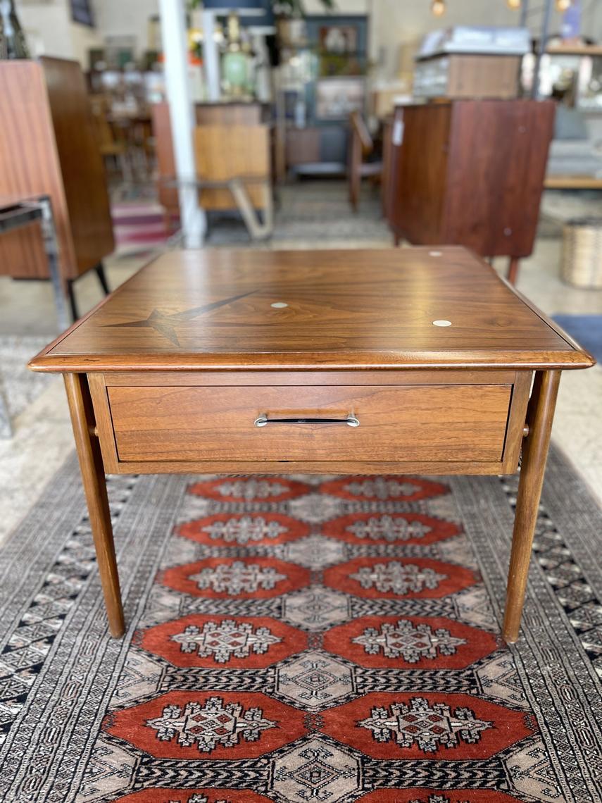 Mid Century Walnut and Rosewood Constellation Side Table by Lane ...