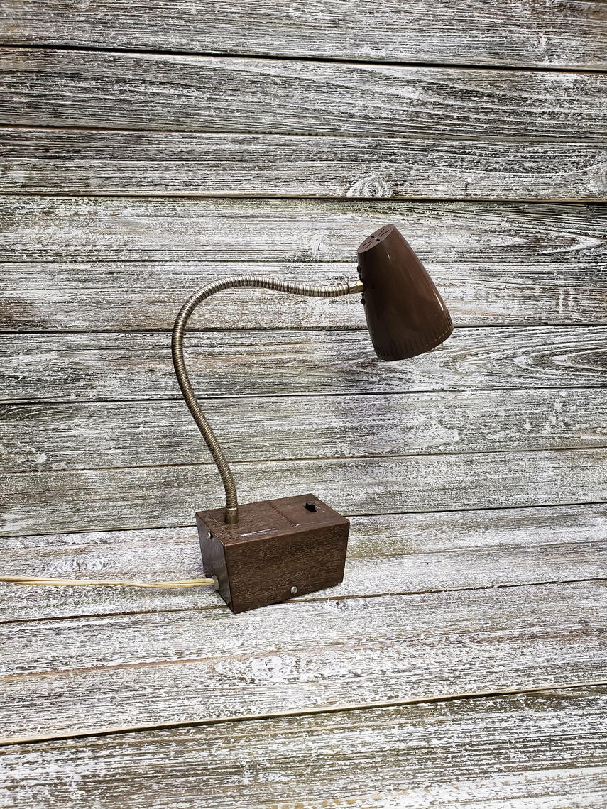 Vintage Cone Desk Lamp, Industrial Mid Century Modern Lamp, Workshop ...