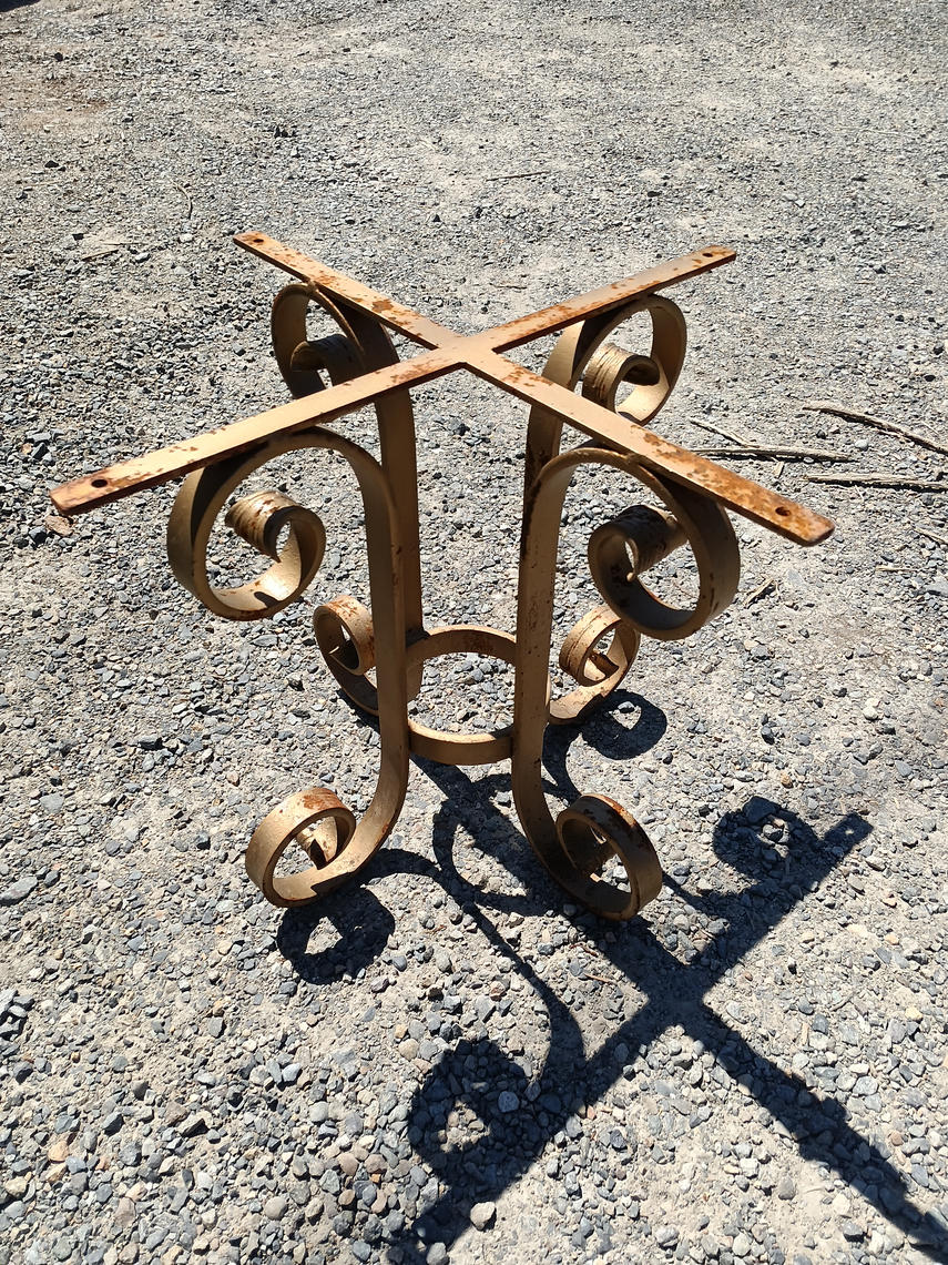 Sweet heavy metal table base | Earthwise Architectual Salvage (Tacoma ...