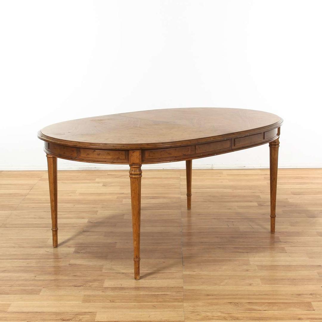 Traditional Drexel Oval Dining Table w/ 2 Leaves | Loveseat (Los ...