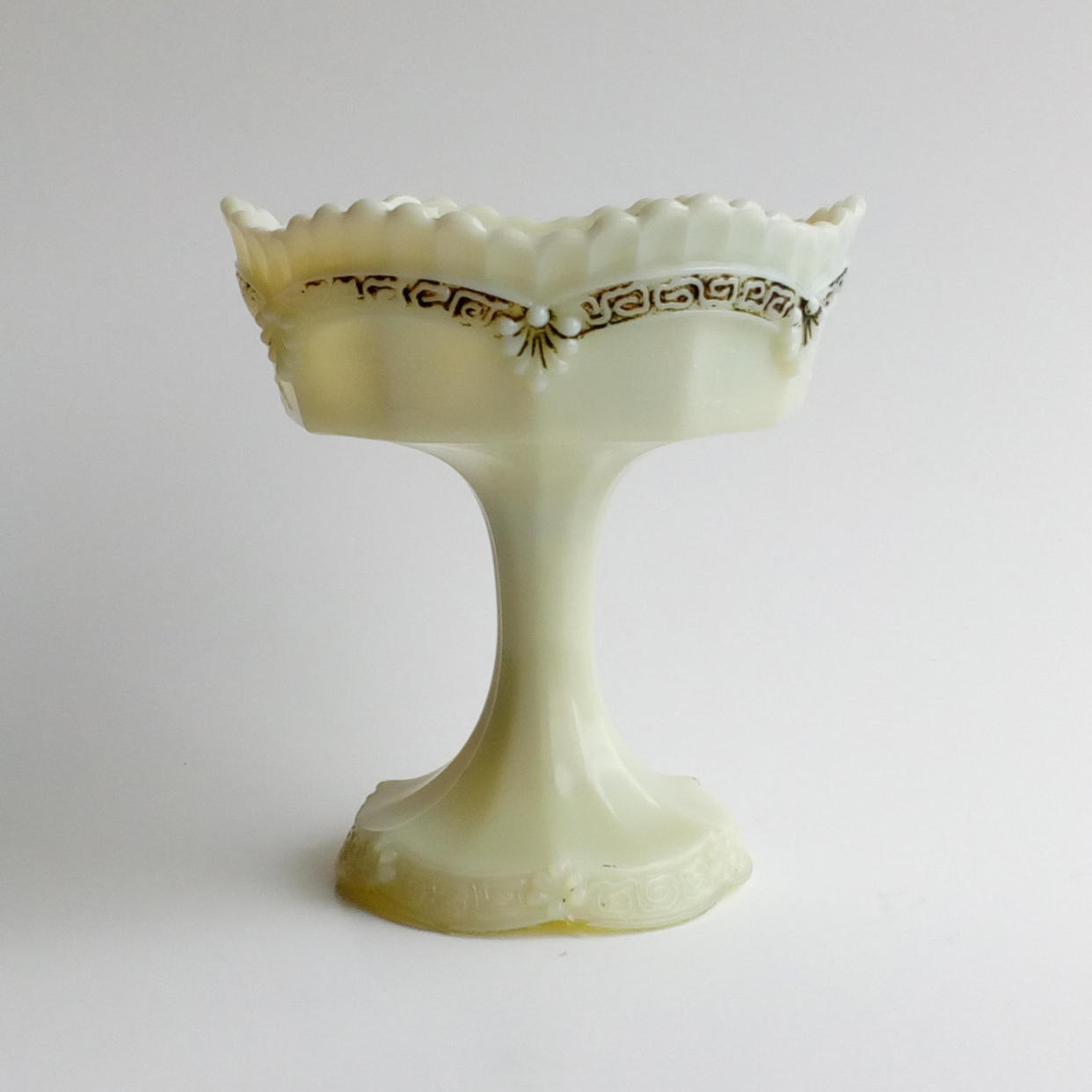 Antique 1899 - 1904 Northwood custard glass Jam jelly compote | Belle ...