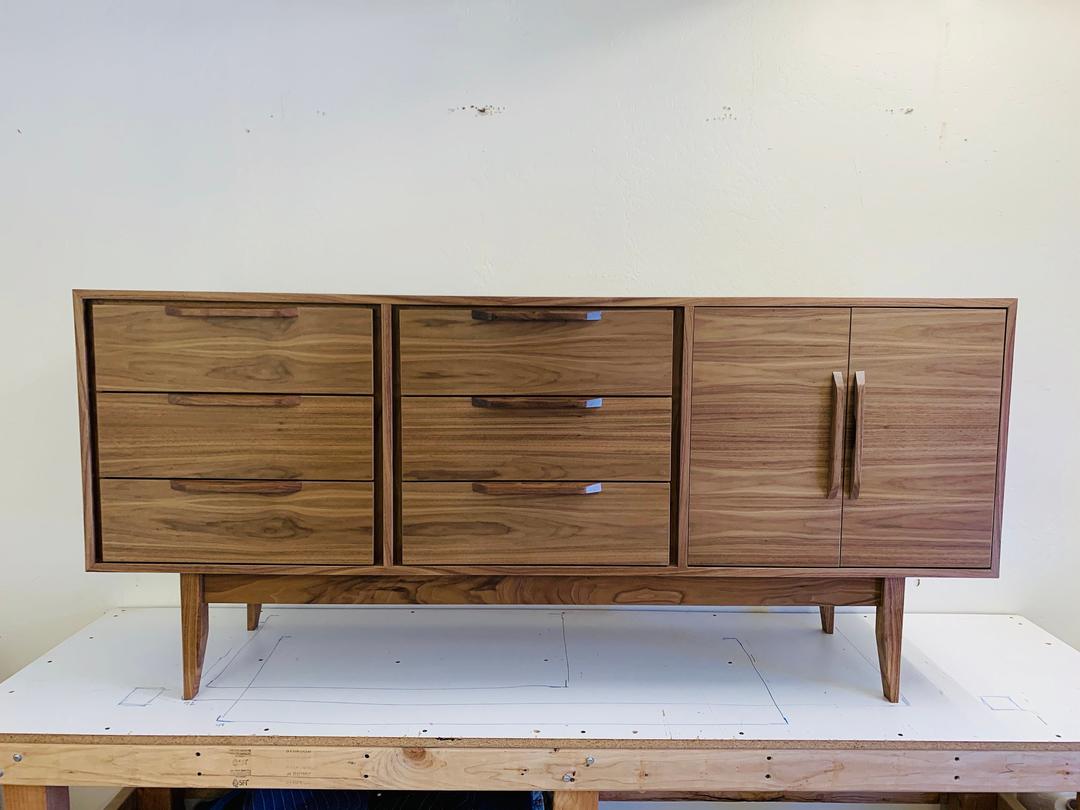 NEW Hand Built Mid Century Style Buffet / credenza / Tv cabinet ...