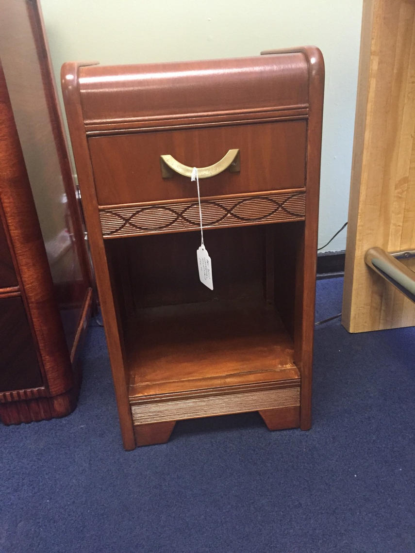 Art Deco Waterfall Nightstand by AgentUpcycle Agent Upcycle Maryland