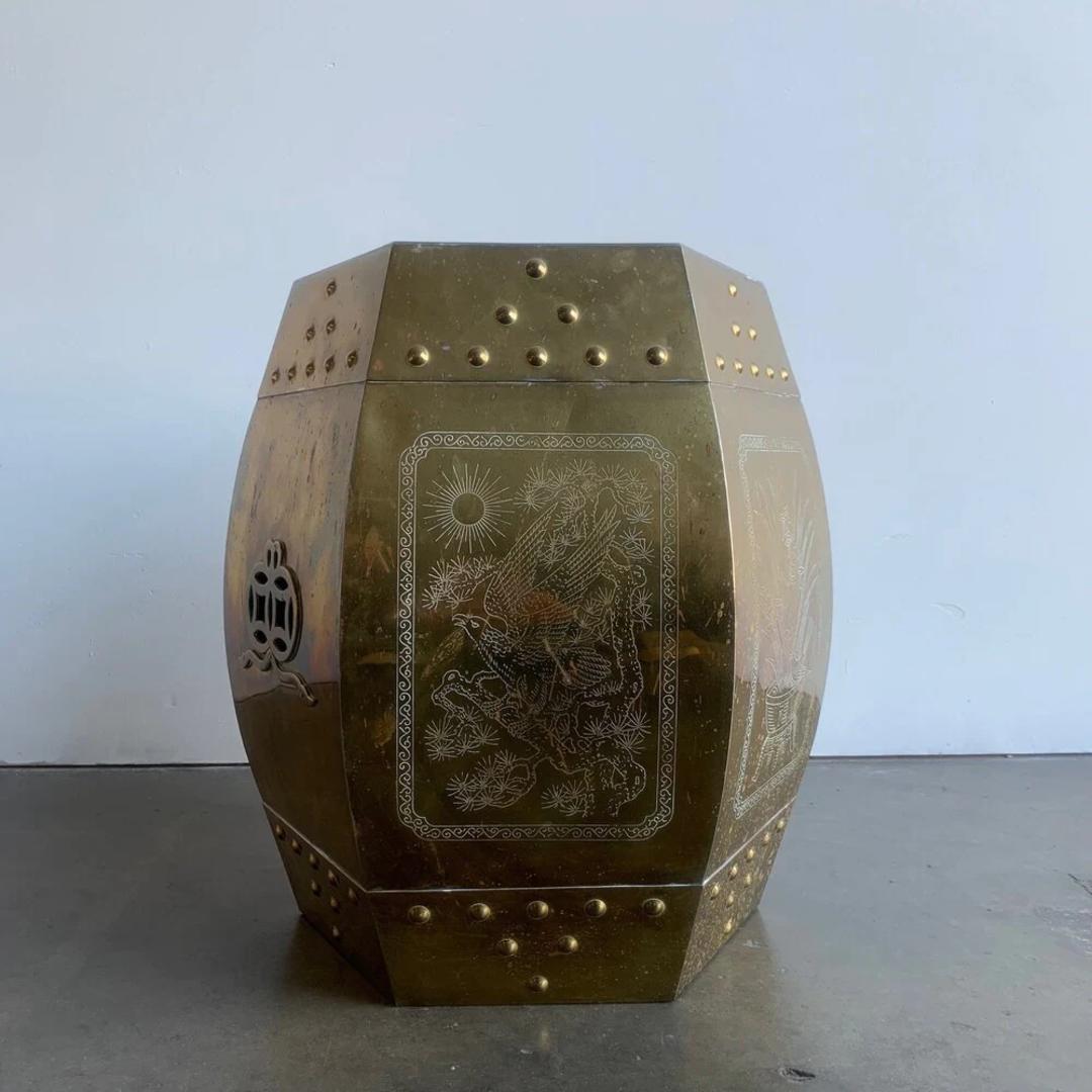 Solid Brass Side Table | Vintage On Point | Los Angeles, CA