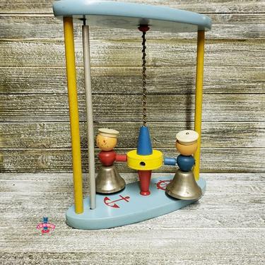Vintage Playskool Toy Bells, Sailor Spinning Whirligig, 1930s | A GoGo ...