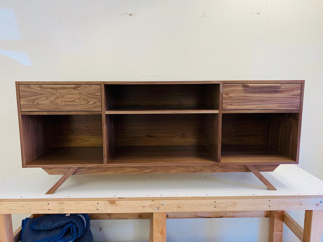 NEW Hand Built Mid Century Style Buffet Record Storage Cabinet ...