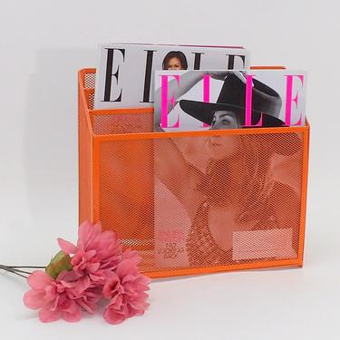 Desk Organizer Office Inbox Mid Century Modern Metal Wire Baskets ...