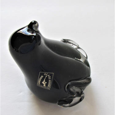 Langham Frog, Wedgwood Speckled Brown Glass Frog Paperweight | Art ...