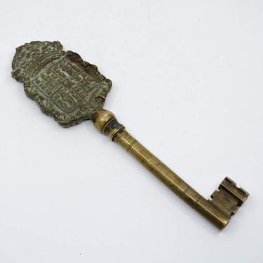 Antique Bronze Cast Relief Jailer/ Skeleton Key | Bluff St Props ...