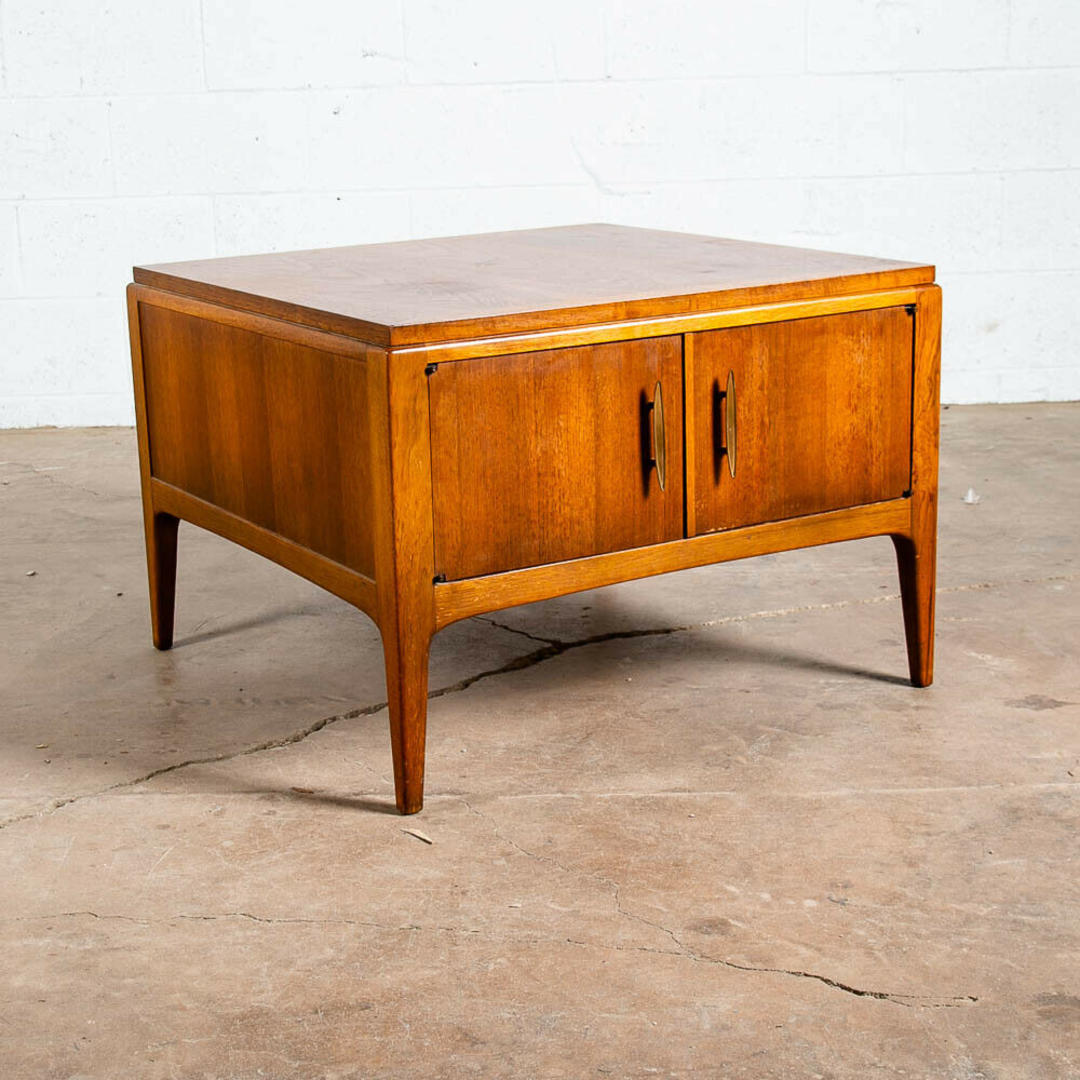 Mid Century Modern Side Table Lane Rhythm Square Walnut Restored ...