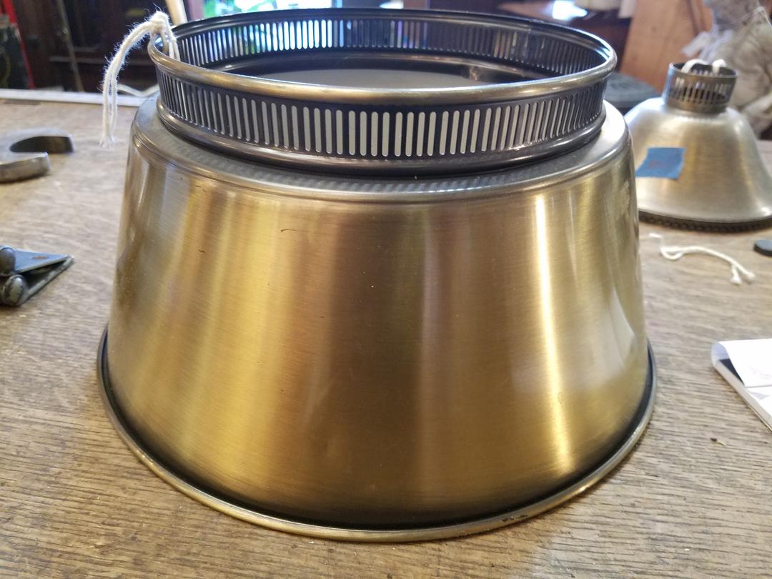 Vintage metal lamp shade 6 x 11 dia | Earthwise Architectual Salvage ...