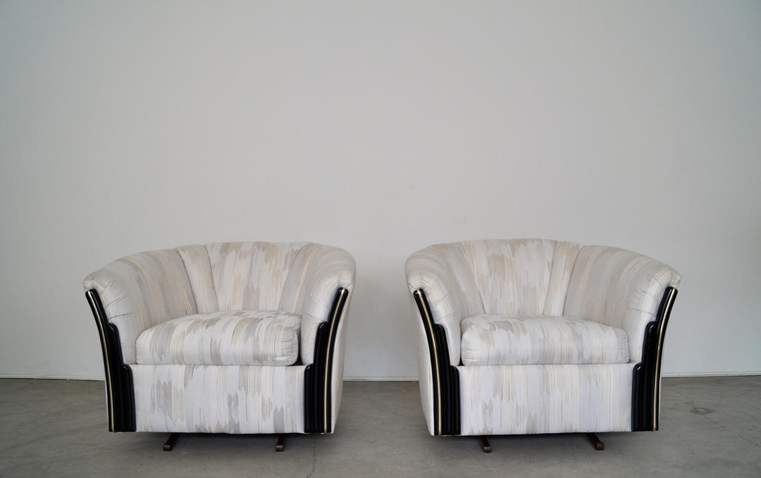 Pair of Vintage Art Deco Rocking Club Chairs by Rowe | Cyclic Furniture ...
