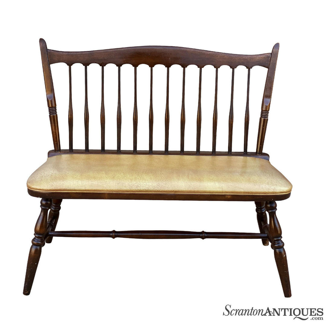 Antique Colonial Mahogany Railroad Station Bench | Scranton Antiques ...