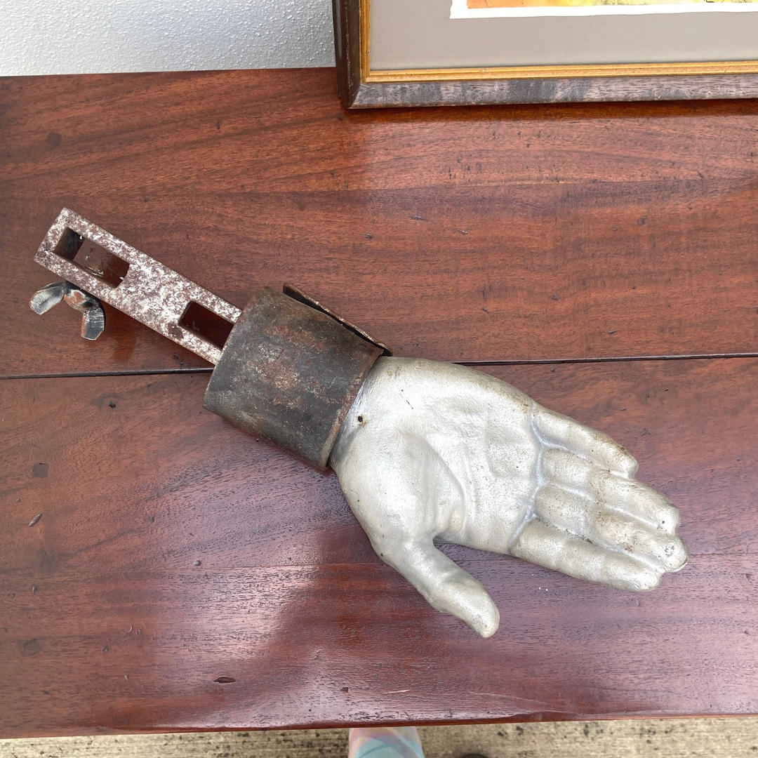Metal Cast Hand Sculpture | Revival Vintage | North Loop - Austin, TX