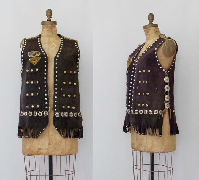 EASY RIDER Motorcycle Club Cut Vintage 60s Mens Vest | 1960s Suede ...