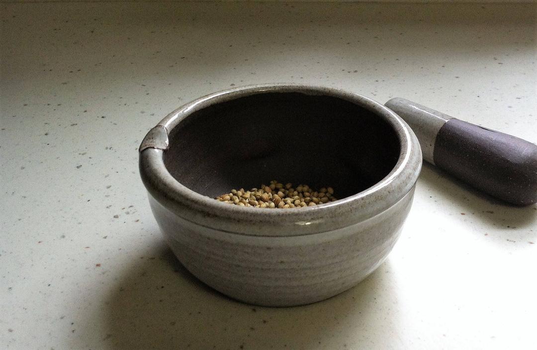 handmade mortar and pestle, mortar and pestle set, ceramic mortar ...