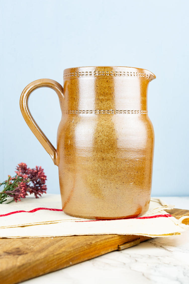 Vintage French Stoneware Inn Jug | Posh Chicago | Chicago, IL