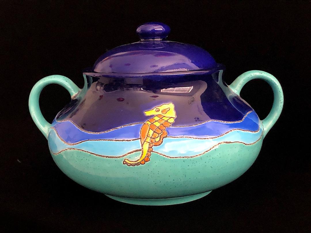 Vintage Modern Artesa Art Studio Pottery Eduardo Vega of Cuenca ...