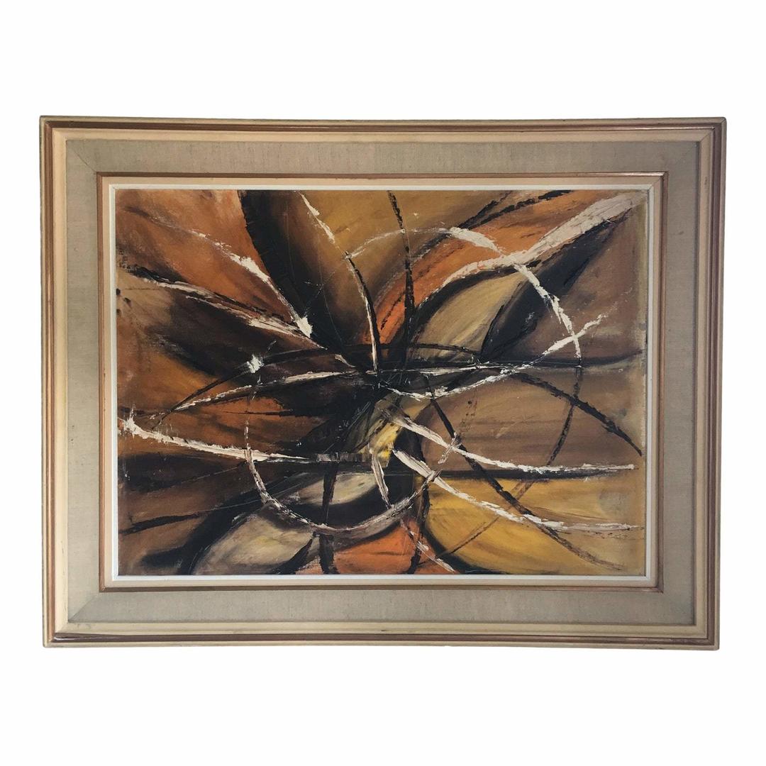 Mid Century Abstract Painting | Pursuing Vintage | Arlington, VA
