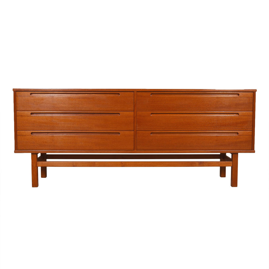 Teak Danish Modern 6 Drawer Dresser by Torring, Denmark | Modern Mobler ...