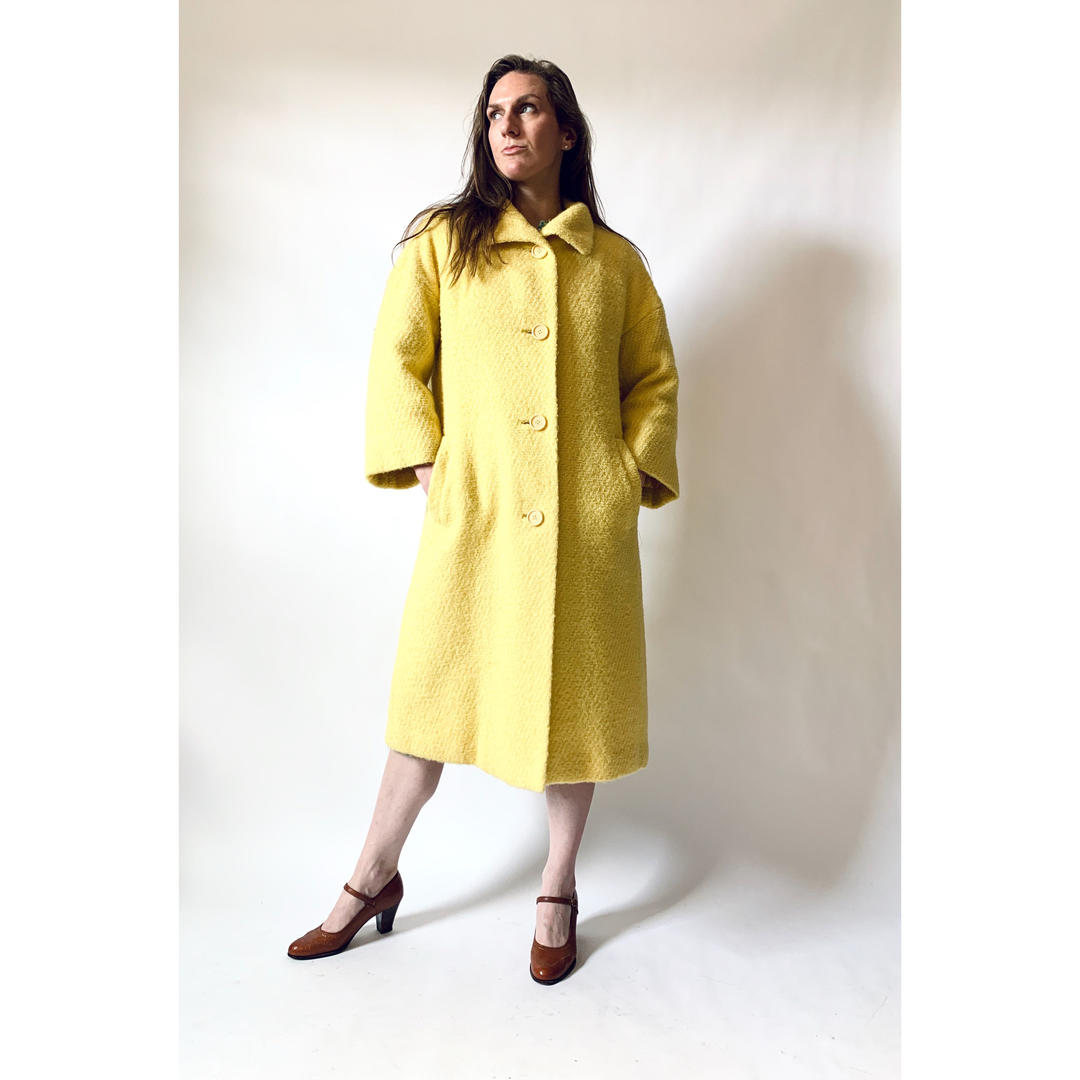 vintage 1950s swing coat 50s wool bouclé coat | Vestiges Vintage ...