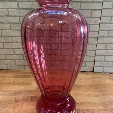 Art Deco Pilgrim Masterwork Collection Hand Blown Cranberry | Vintage ...