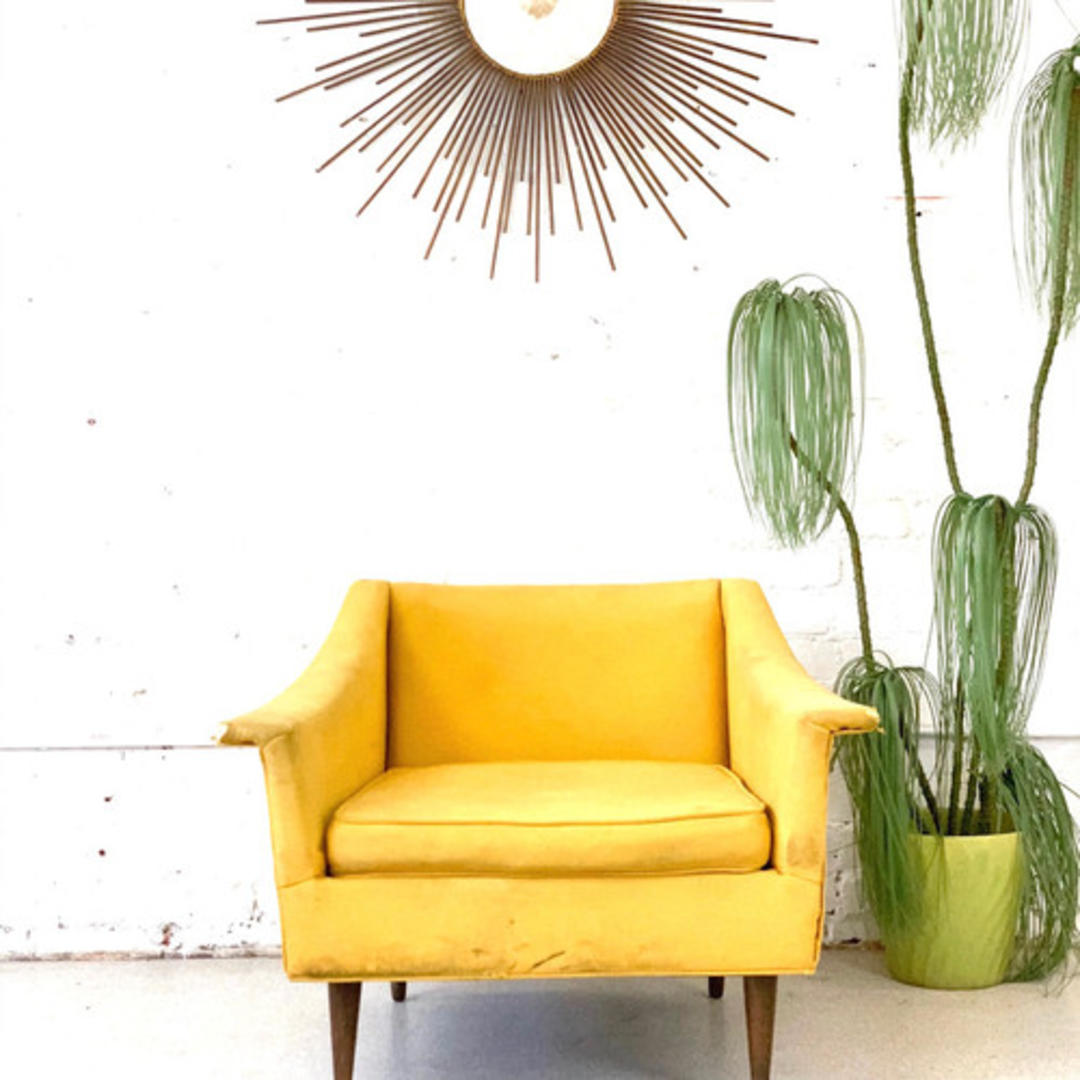 Midcentury yellow club chair | Sunbeam Vintage | Highland Park - Los ...