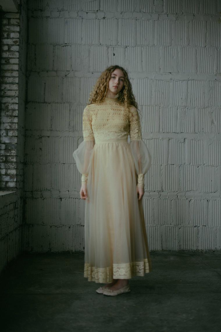 1970s Jean Varon lace chiffon wedding gown RARE English vintage ...