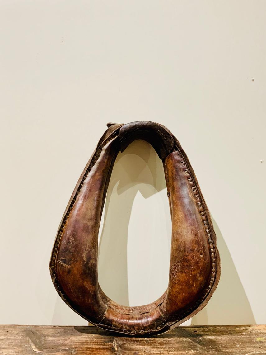 Antique Leather Horse Collar | Horse Harness | Rustic Decor | Western ...