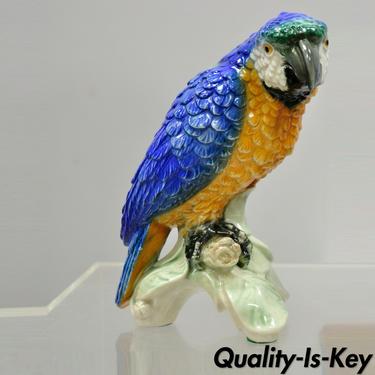 Vintage W Goebel CV79 Porcelain Blue Green Macaw | Quality is Key ...