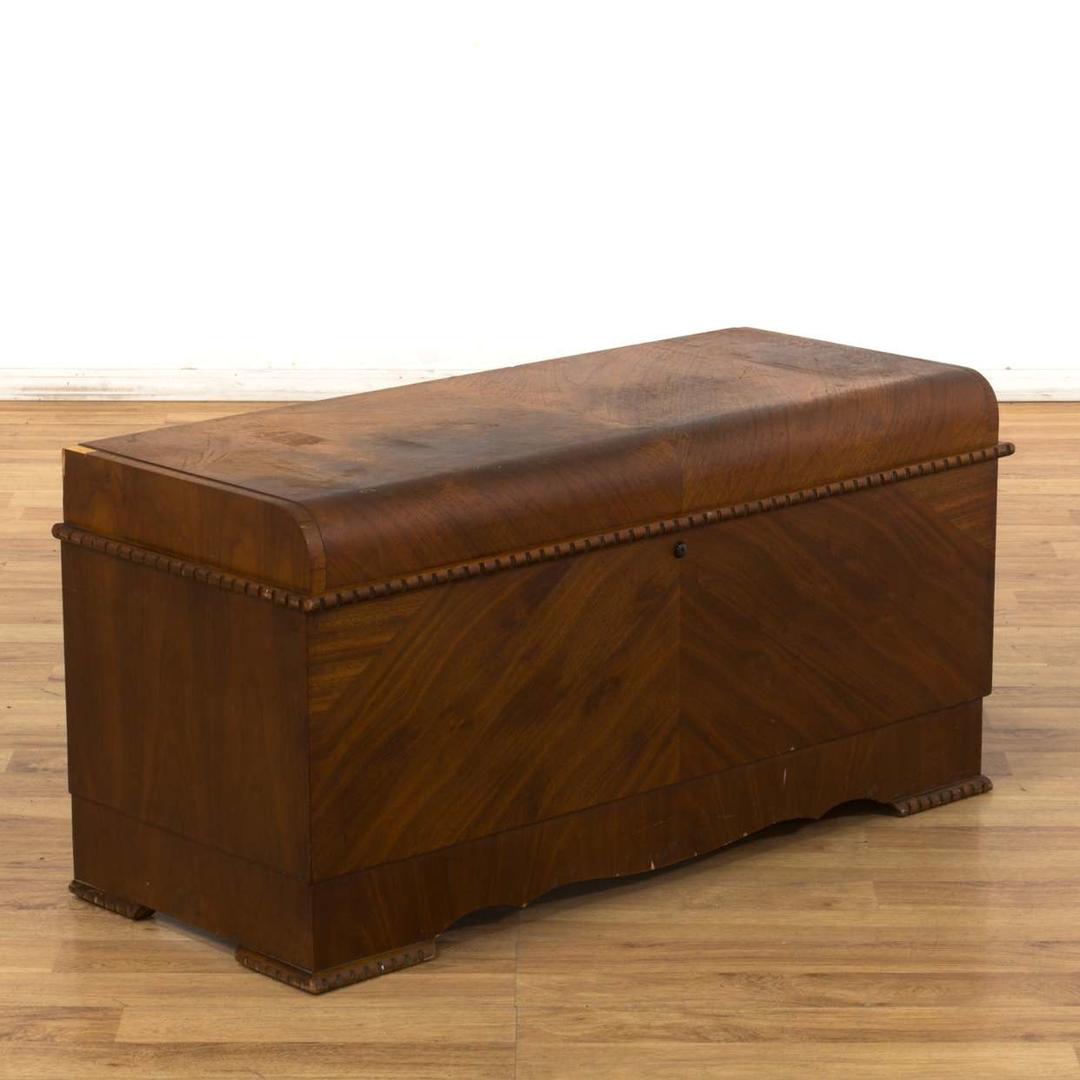 Lane Art Deco Waterfall Cedar Chest Trunk Loveseat Los Angeles