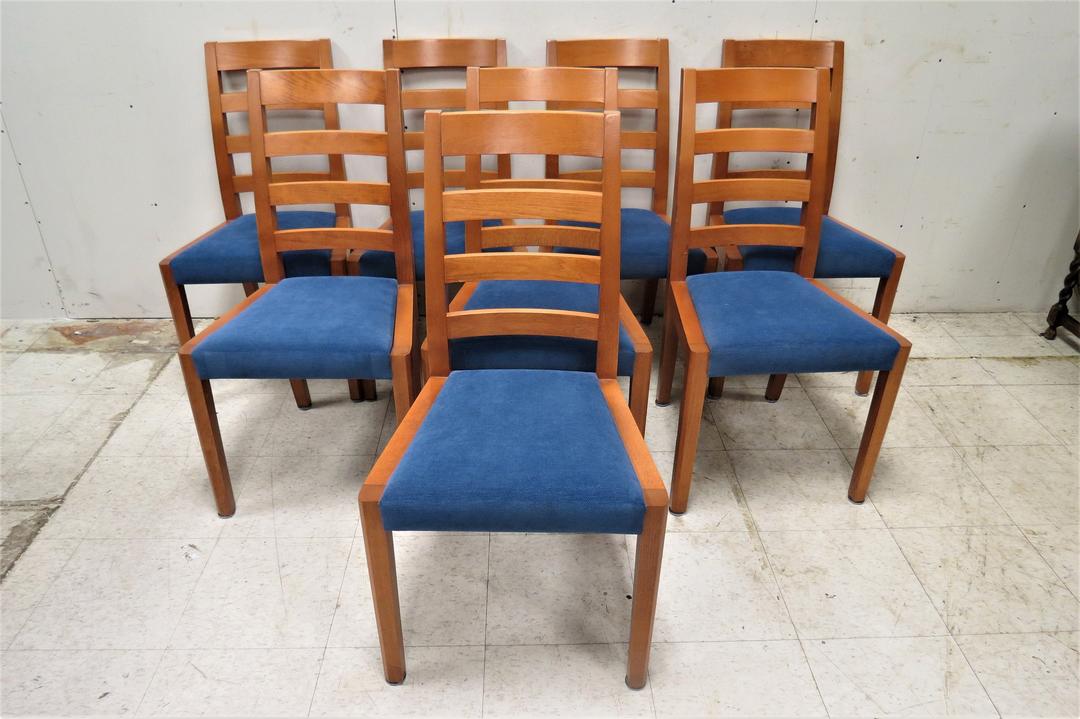 Wooden Dining Chairs | 8 English Marks & Spencer Birch Side Chairs ...