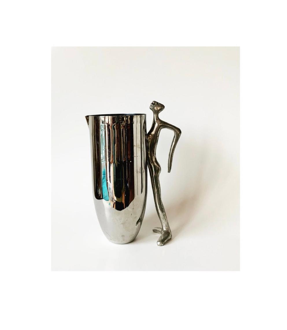 Vintage Carrol Boyes Water Jug - Leaning Man | Sabine Vintage Home ...