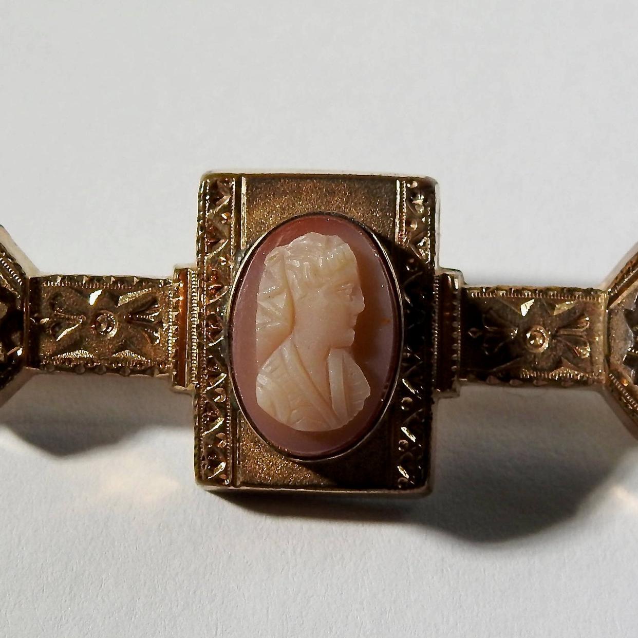 Victorian Gold Filled Cameo Bar Pin | Legendary Beast - U Street ...