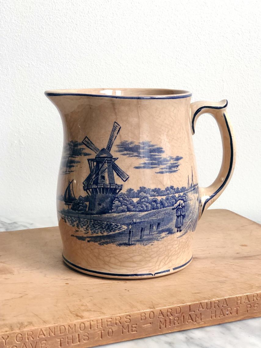 Antique Delft Pitcher | Antica Market | Frederick, MD